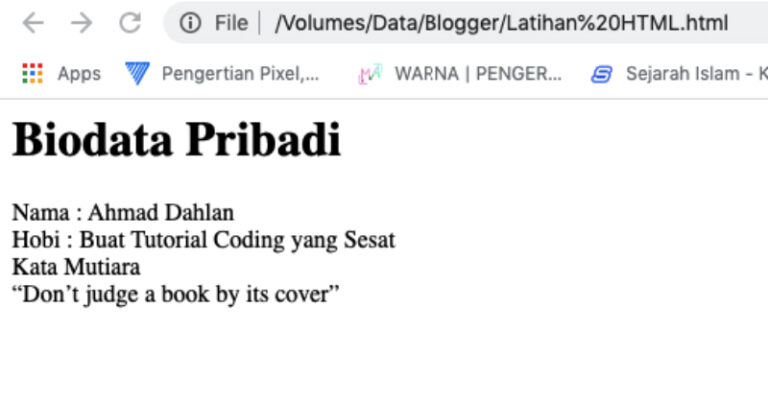 Membuat Laman Statis Website Sederhana dengan HTML dan CSS - Matamu