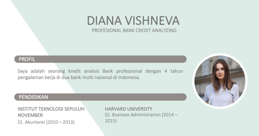 Contoh CV Formal yang Menarik untuk Posisi Superviser, Manager, dan ...